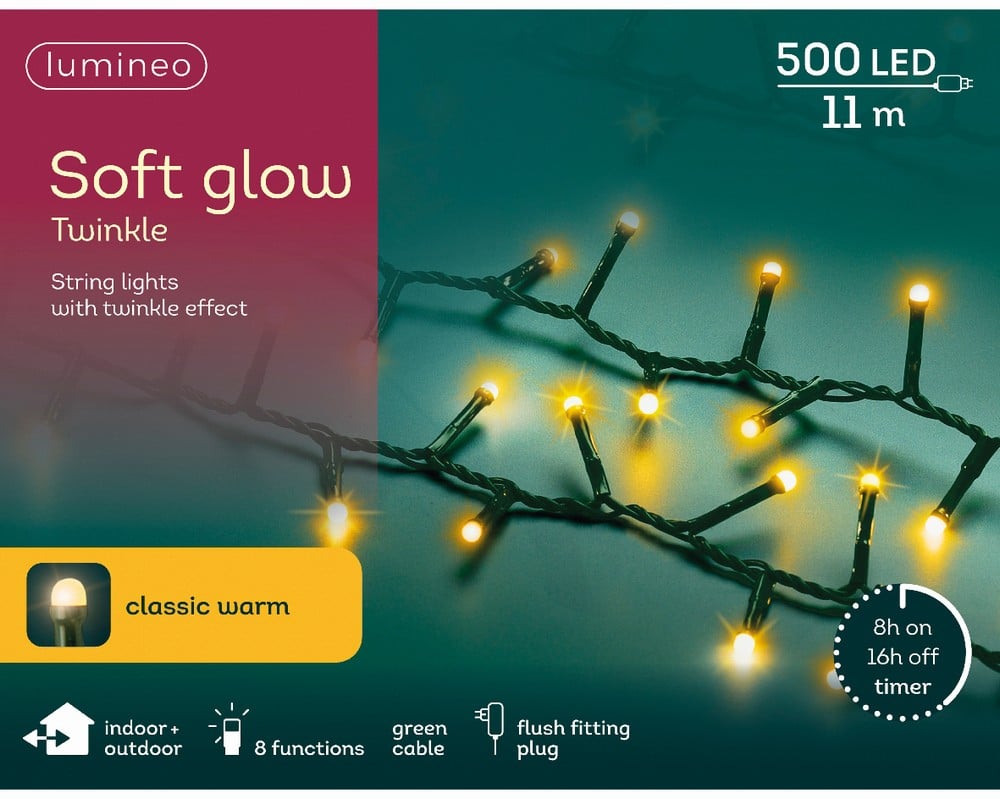 500 Classic White Soft Glow Compact Lights - Gordon Rigg