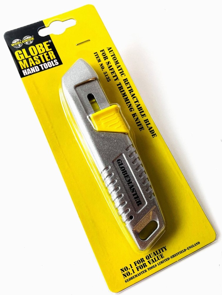 Trimming Knife Auto Retractable Blade for Safety - Gordon Rigg