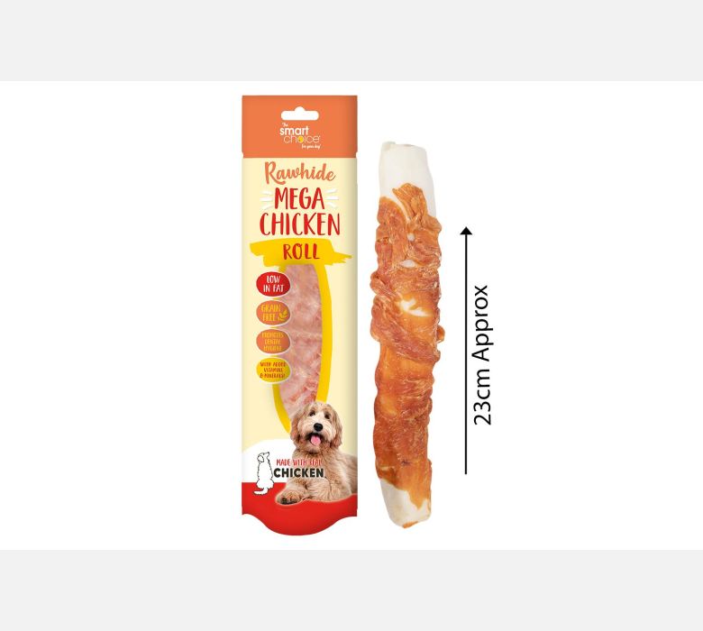 Rawhide/chicken Mega Roll Dog Treat 70g - Gordon Rigg
