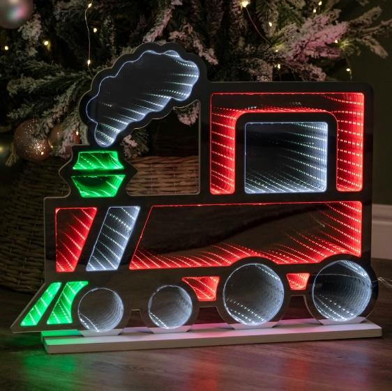60cm Infinity Mirror Lit Train - Gordon Rigg